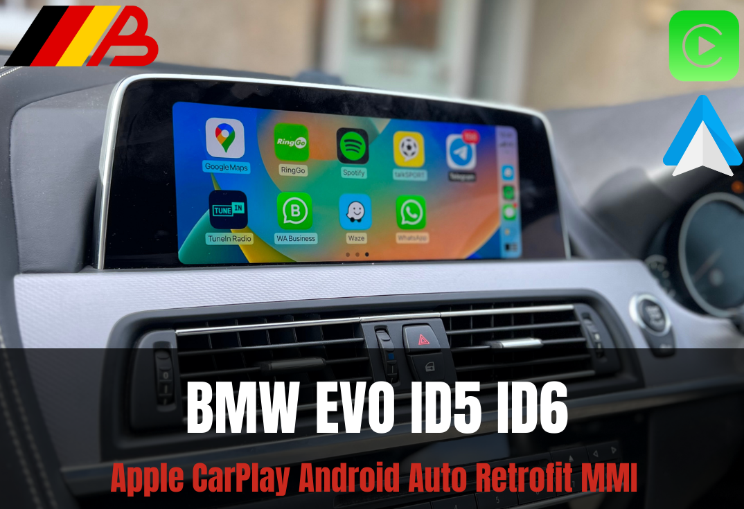BMW EVO ID5 ID6 Wireless Apple Carplay & Android Auto Retrofit ...