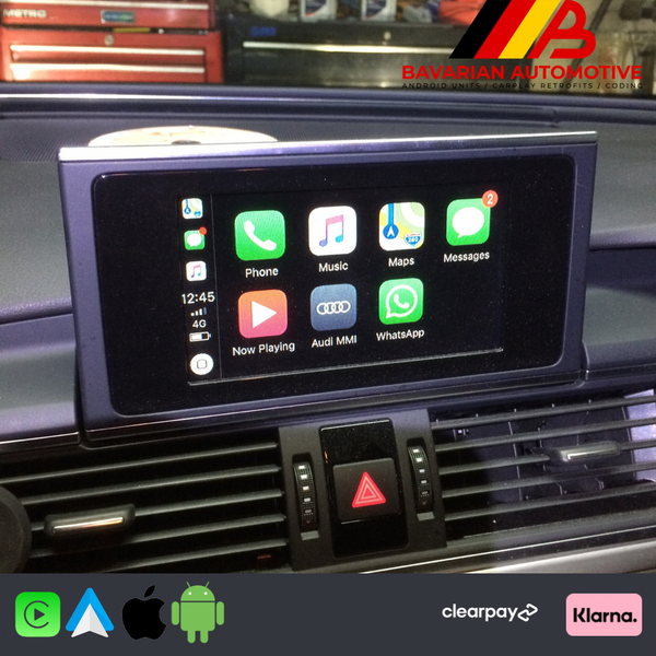 Audi A1 Q3 Wireless Apple CarPlay and Android Auto MMI Retrofit Interf ...